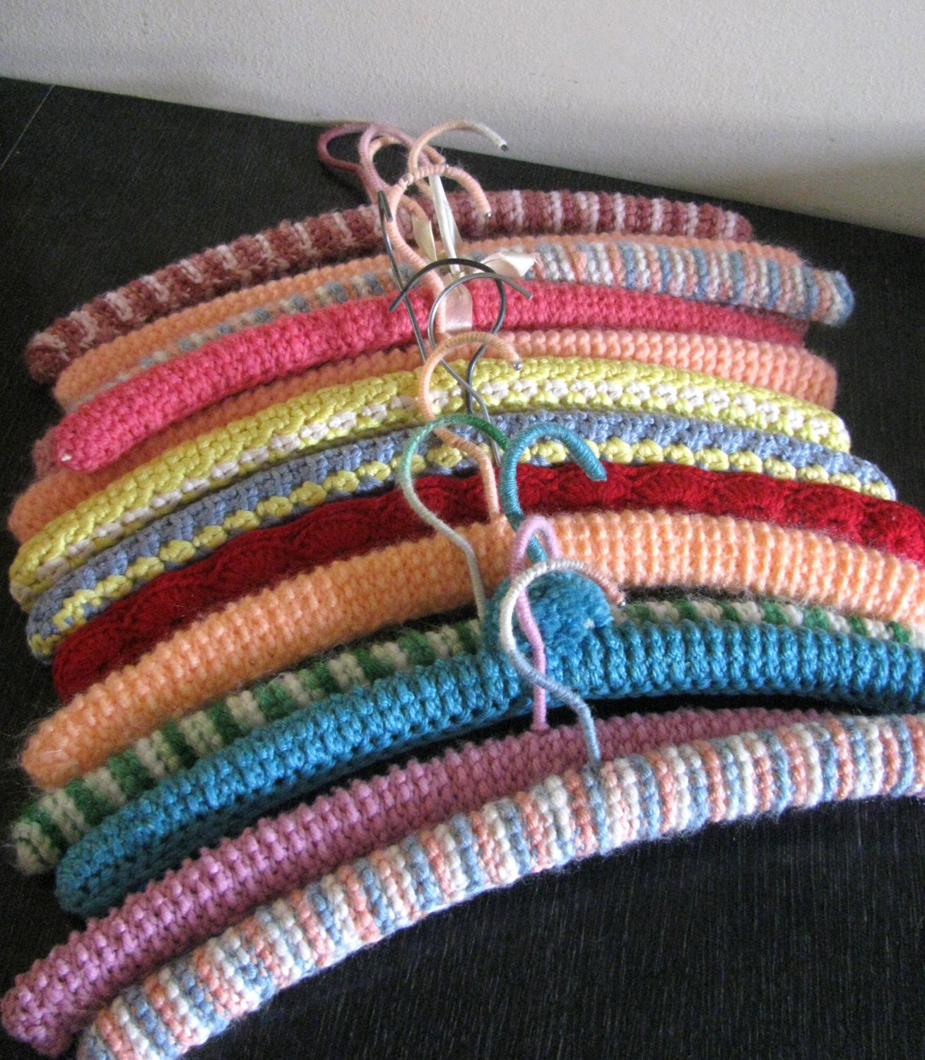 14 fancy crochet covered hangers – Haute Juice