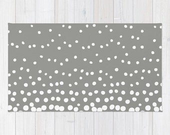 Polka dot rug | Etsy