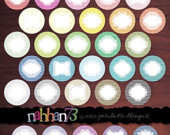 Rainbow Colors EDITABLE Printable Labels / Favor Tags by nahhan73