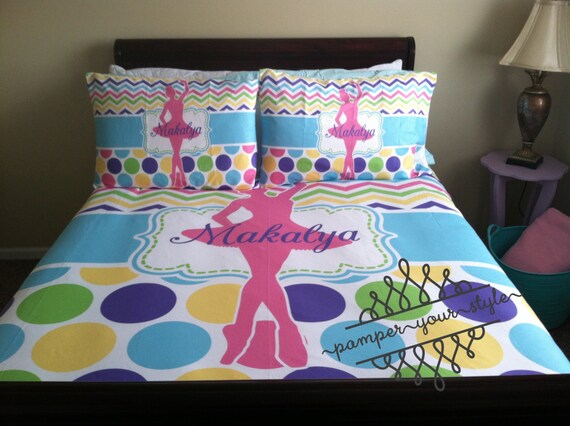 Dance Comforter or Duvet Personalized Custom Dance Bedding