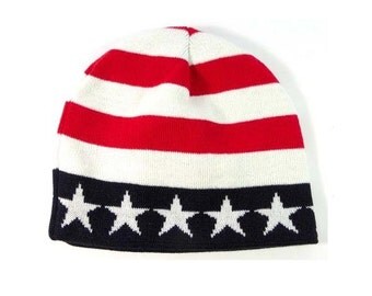American flag beanie | Etsy