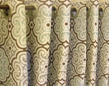 Unique geometric curtains related items | Etsy