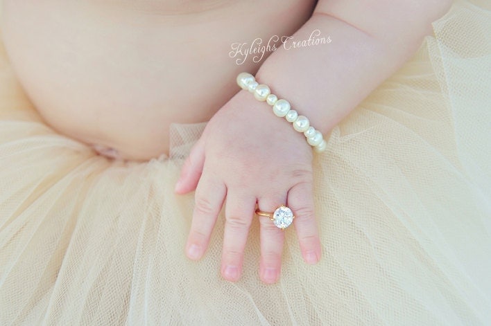 2-4 Month GOLD baby girl ring baby ring baby jewelry gold