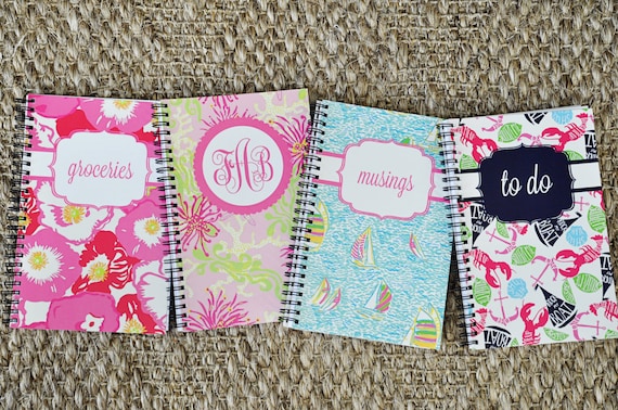 Monogrammed Personalized Palm Beach Journal Notebook
