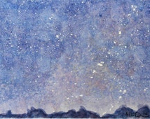 Popular items for night sky watercolor on Etsy