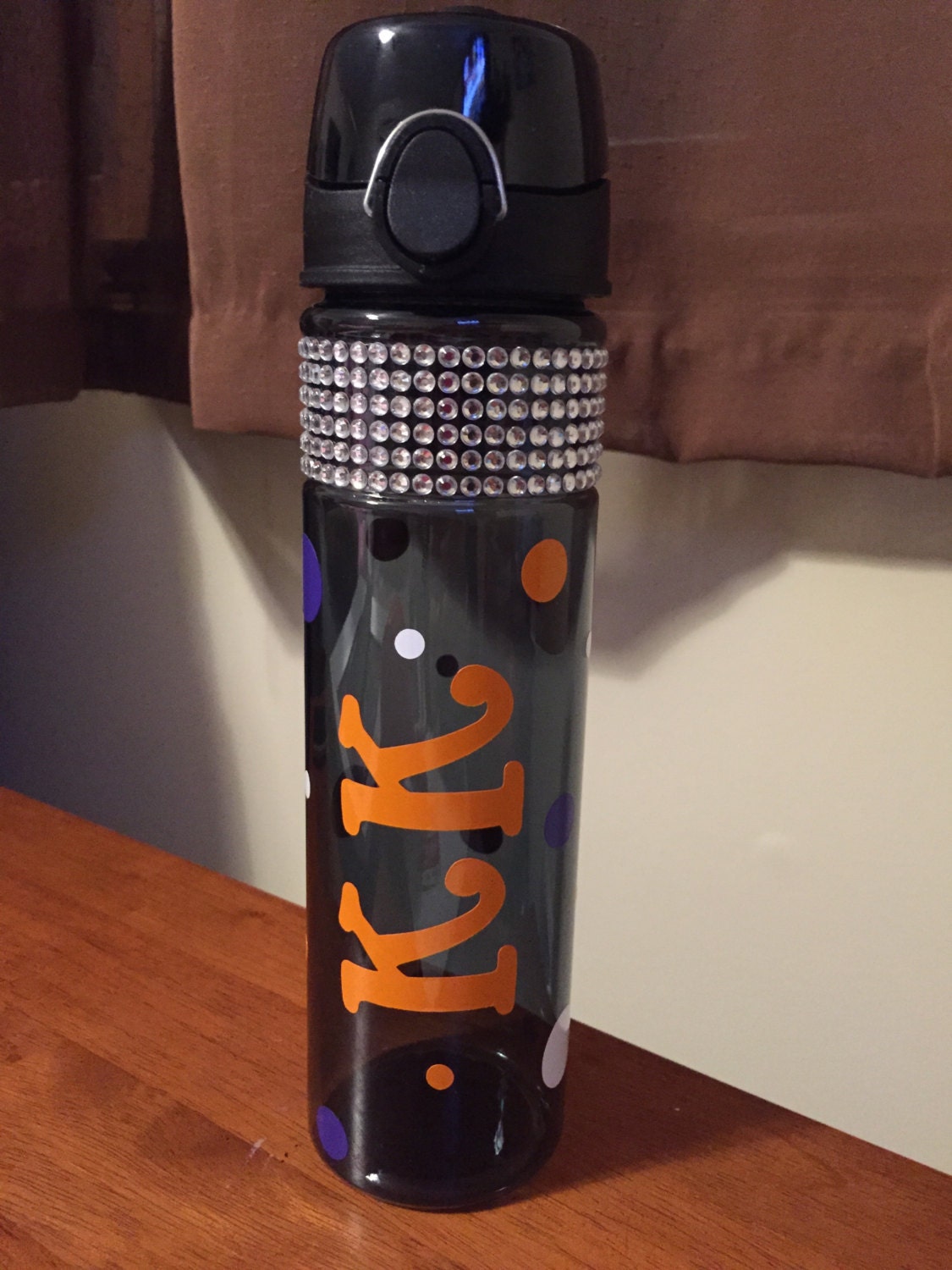 Personalized bling water bottle