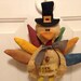 Thanksgiving Pilgrim Primitive Turkey with by JoysHomeTreasures