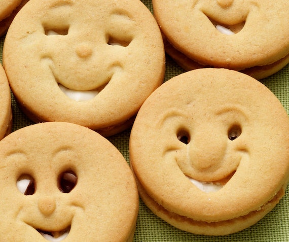 Items similar to Smiley Faces, cute image of Smiley Face biscuits by ...
