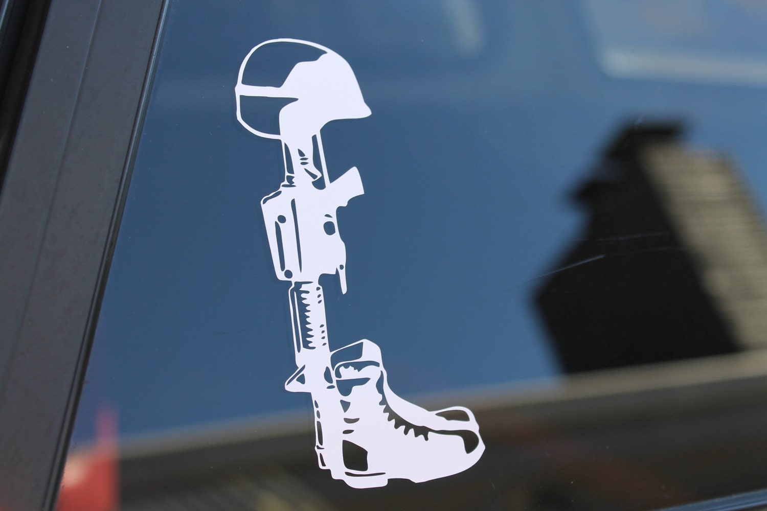 Fallen soldier decal fallen soldier sticker soldiers cross