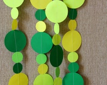 Popular items for paper circle garland on Etsy