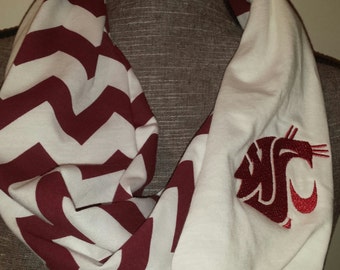 Items similar to Crochet Headband, WSU, UDUB, Washington State ...