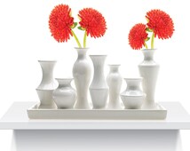 Popular items for white ceramic vase on Etsy