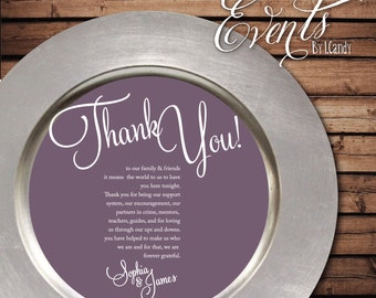 Thank you plate | Etsy