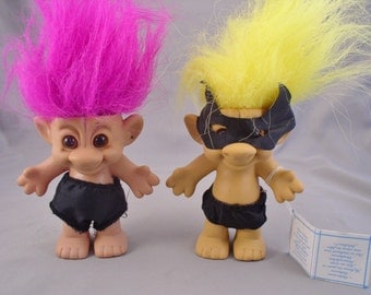 Yellow hair troll | Etsy