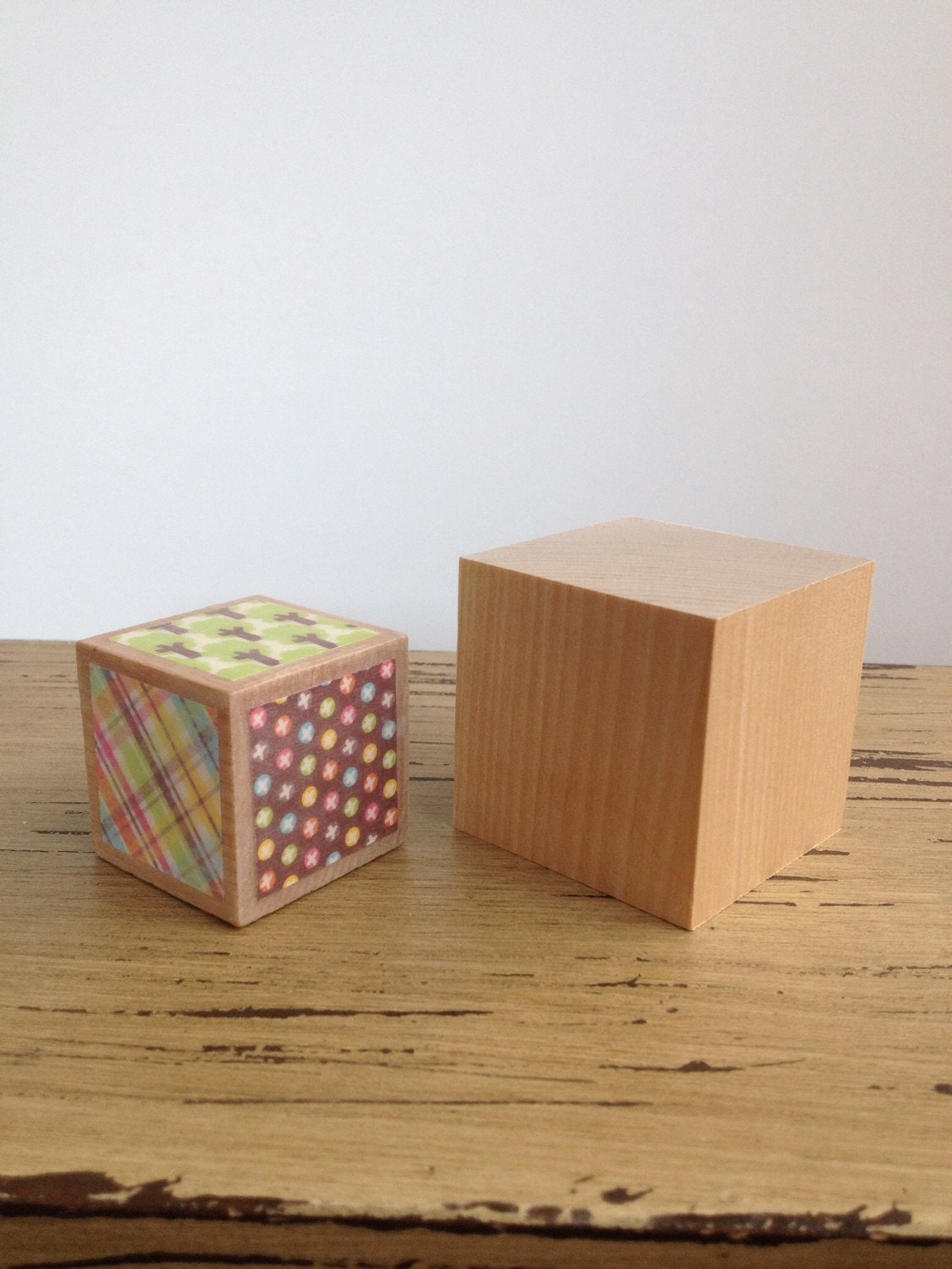 Jungle Animals // DIY Wood Baby Blocks // Baby Shower Craft