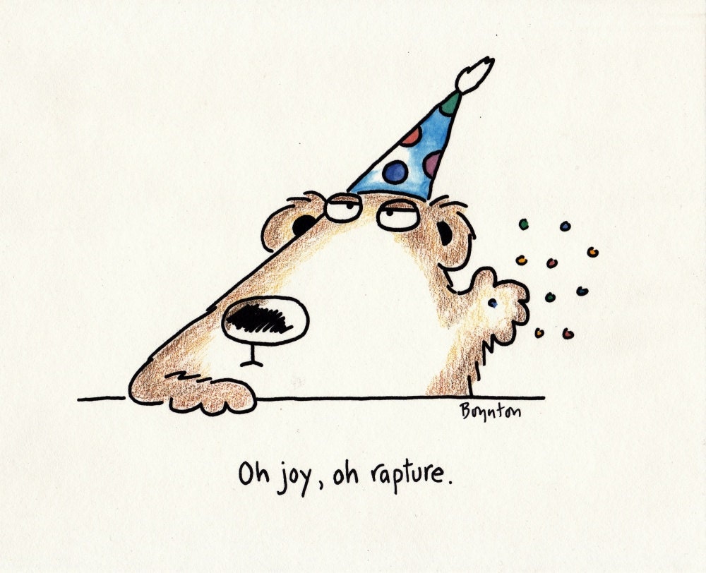 SANDRA BOYNTON Oh Joy Oh Rapture Framed 8 X 10