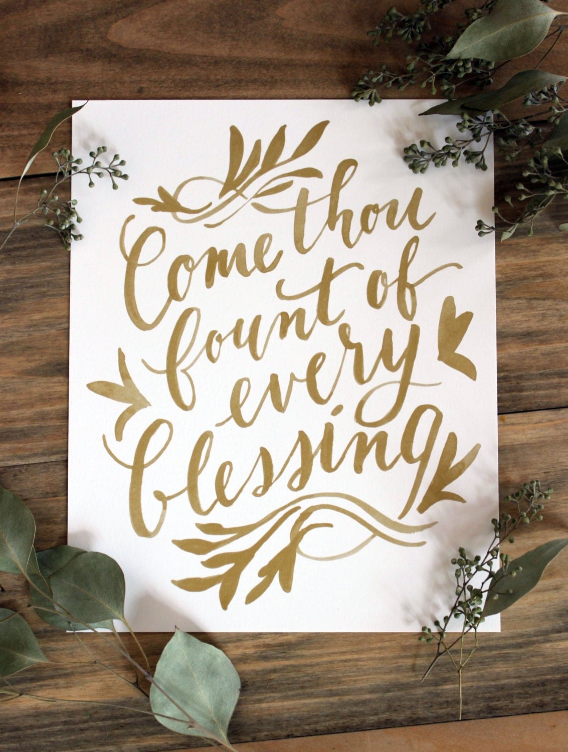 Come Thou Fount of Every Blessing Art Print