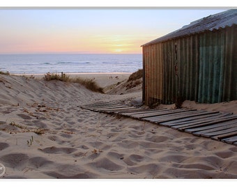 Abstract Beach Photography Pastel Clouds Waves Beach by Bright35