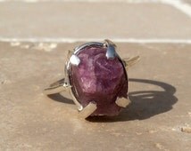 Popular items for rough gemstone ring on Etsy