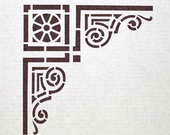 Wall Border stencils Pattern 011 Reusable by JboutiqueStencils