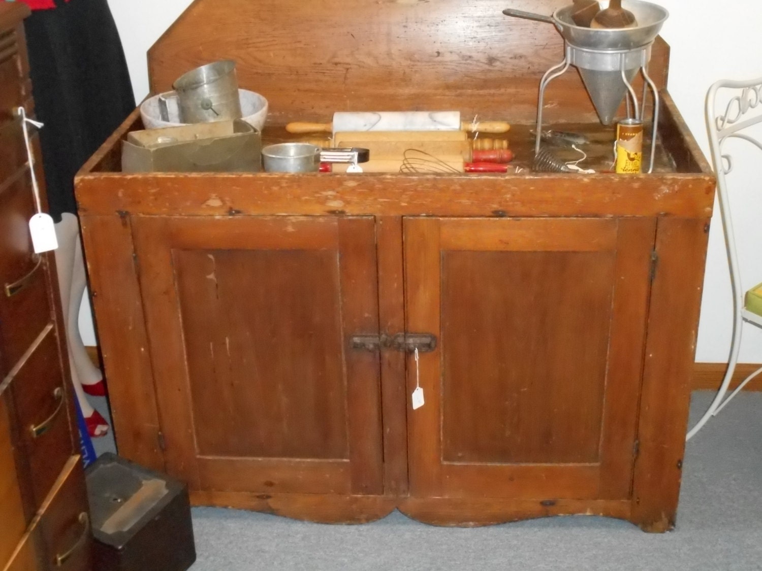 Beautiful Primitive Antique Pine Wash Stand – Haute Juice