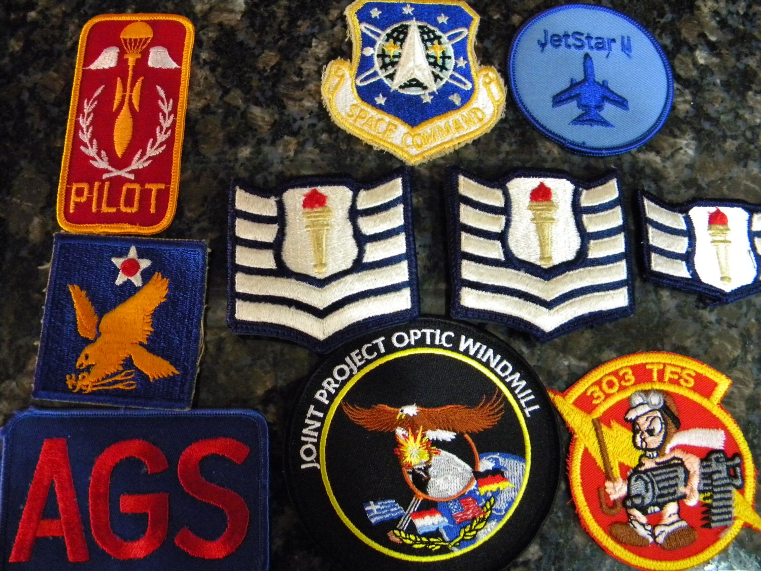 Vintage Air Force Patches Nice collection by Blasttothepast