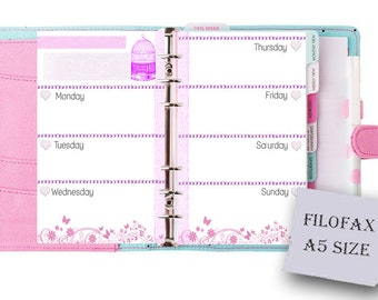 A5 Filofax printable birthday appointment list 2 by Sorocashop