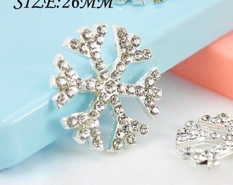 Popular items for snowflakes buttons on Etsy