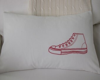Embroidered converse | Etsy