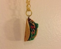 Popular items for taco necklace on Etsy