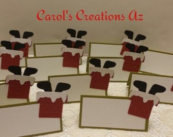 Set of 12 Nautical Place Cards / Nautical by CarolsCreationsAz