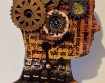 Popular items for steampunk head on Etsy