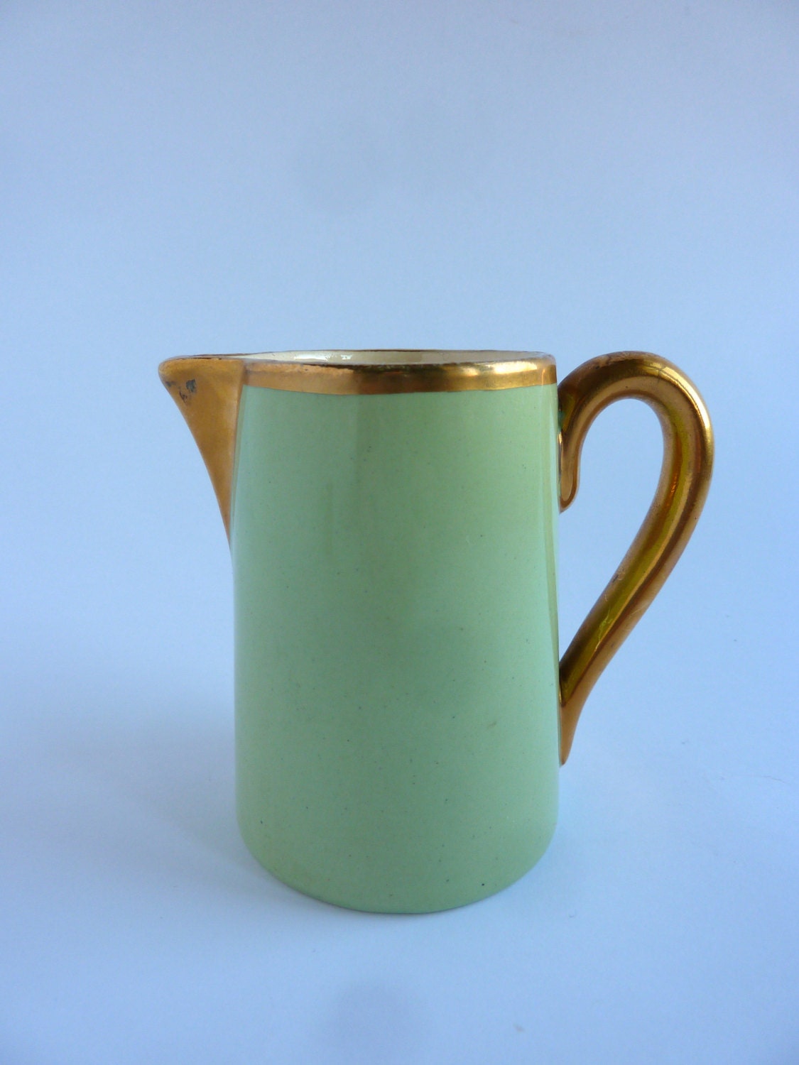 french vintage pale green milk jug – Haute Juice
