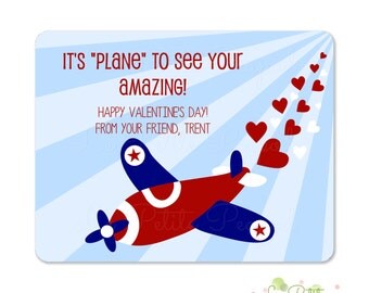 Airplane valentine | Etsy