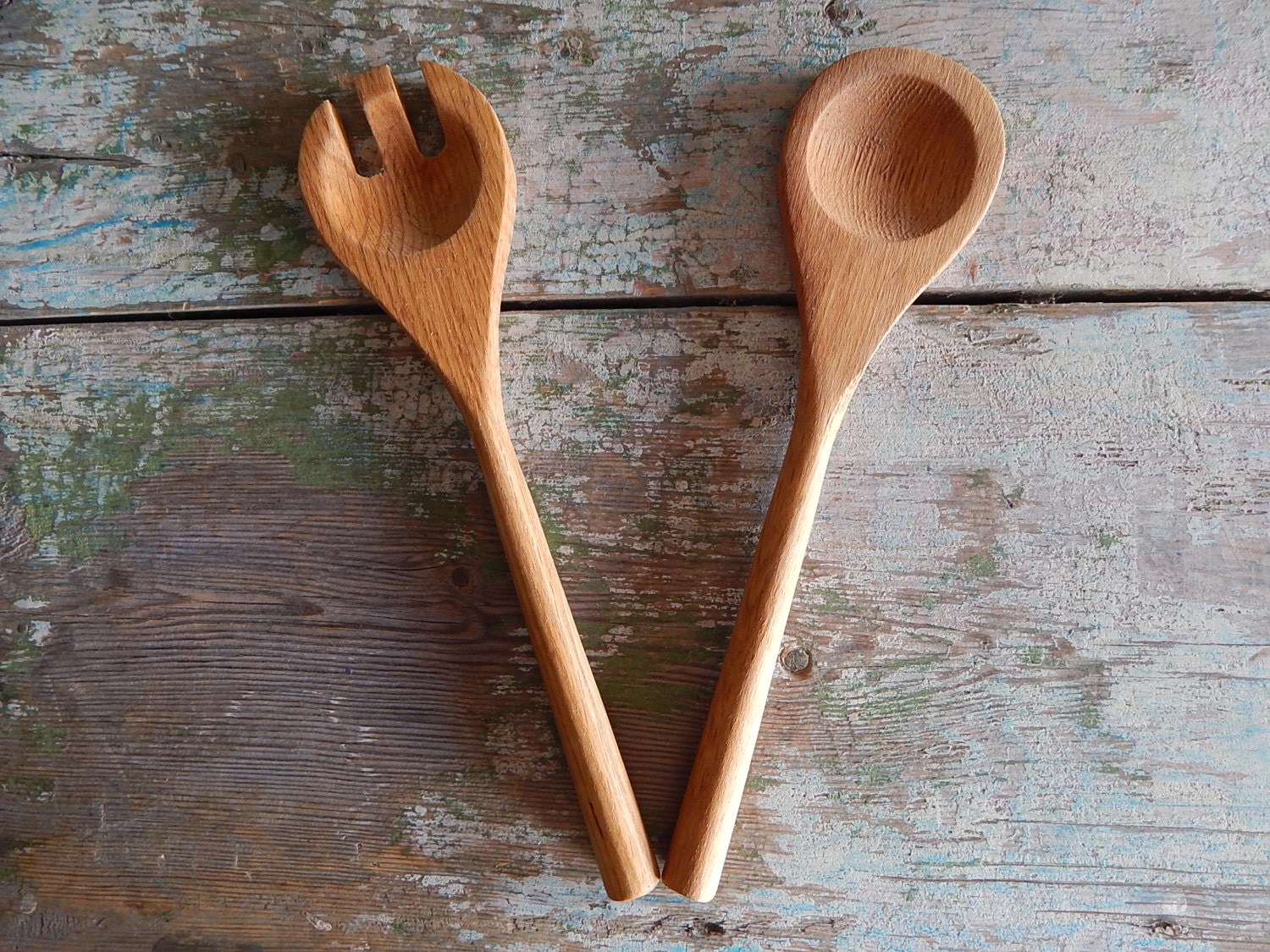 Scandinavian Vintage Wooden Salad Spoons Kitchen Utensils Kitchen decor ...