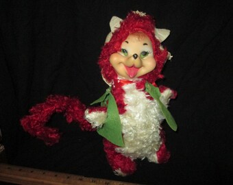 Toy Rushton Star Creations Vintage Plush Rubber Face Fox Wearing vest ...