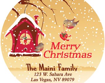 Bird address labels | Etsy