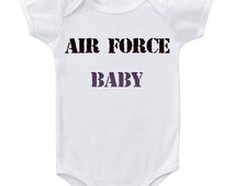 Air Force Baby 100 % Cotton Baby Infant Toddler Baby Bodysuit Creeper
