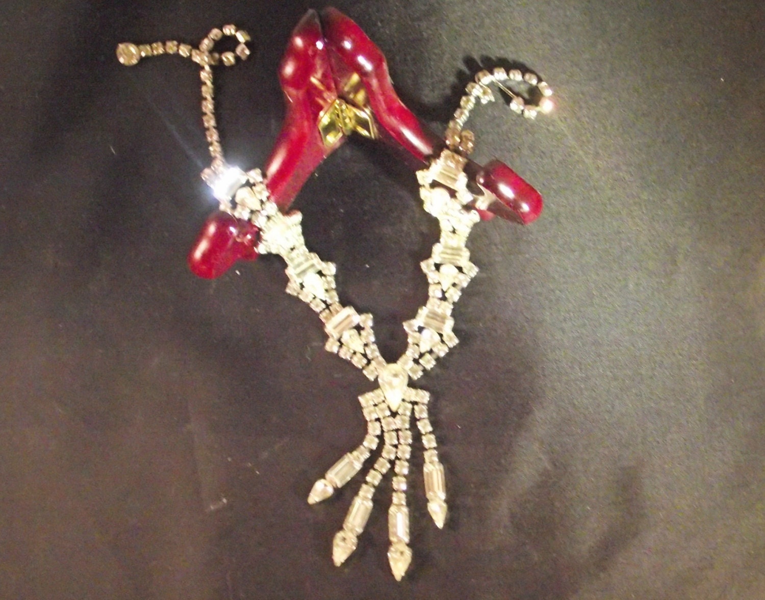 Rhinestone Necklace by Kramer of New York Vintage 1960's