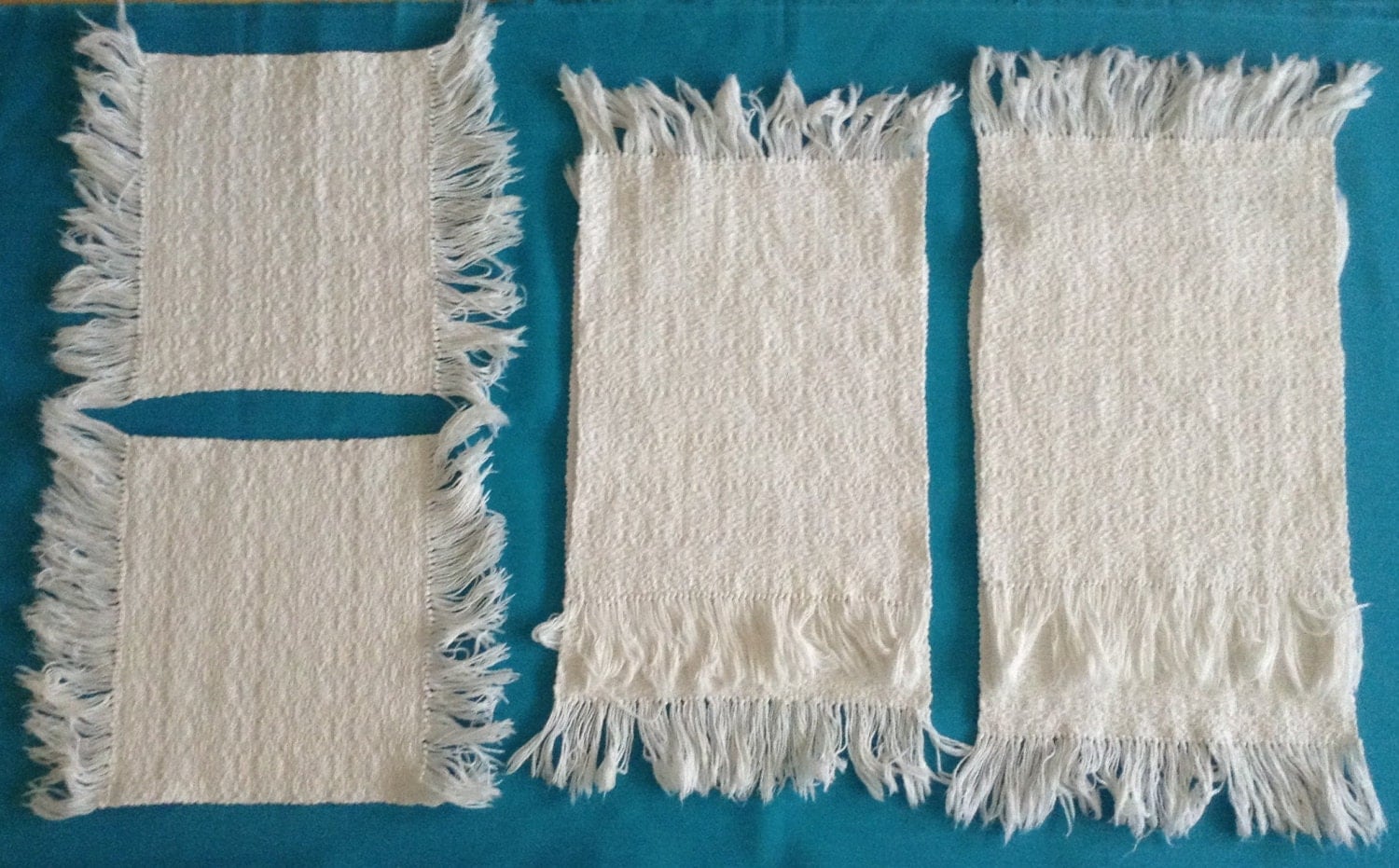 Vintage Macrame Placemat & Serving Mat Set for Shabby Chic/ Cottage ...
