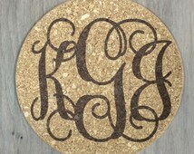 Unique monogram trivet related items | Etsy