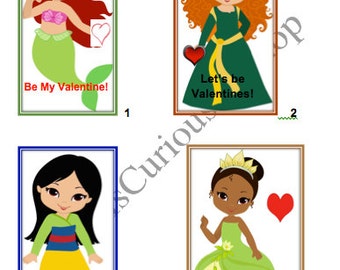 Popular items for princess valentines on Etsy
