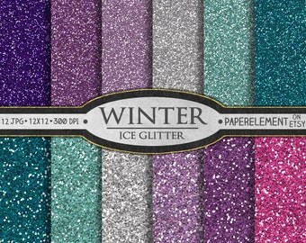 Silver Digital Paper: Black and Silver Glitter Paper Silver