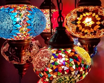 Popular items for mosaic lamp on Etsy