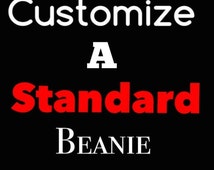 Popular items for beanies with words on Etsy