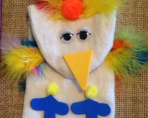Popular items for chicken puppet on Etsy