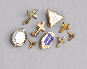 Popular items for cross lapel pin on Etsy