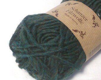 Dark green yarn | Etsy