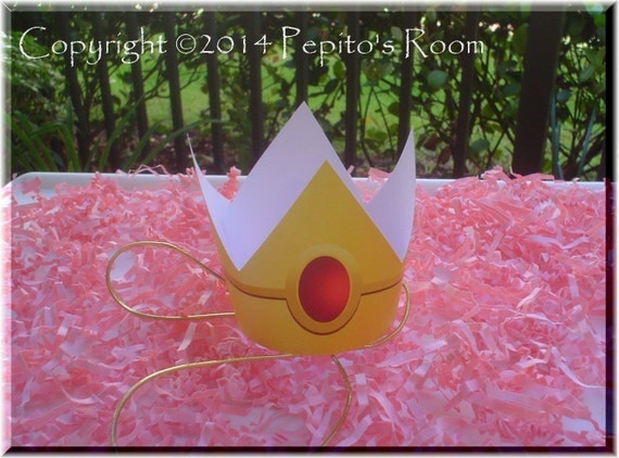 Print-INK Super Mario Bros. Party Crowns - Peach and Daisy - DIY ...
