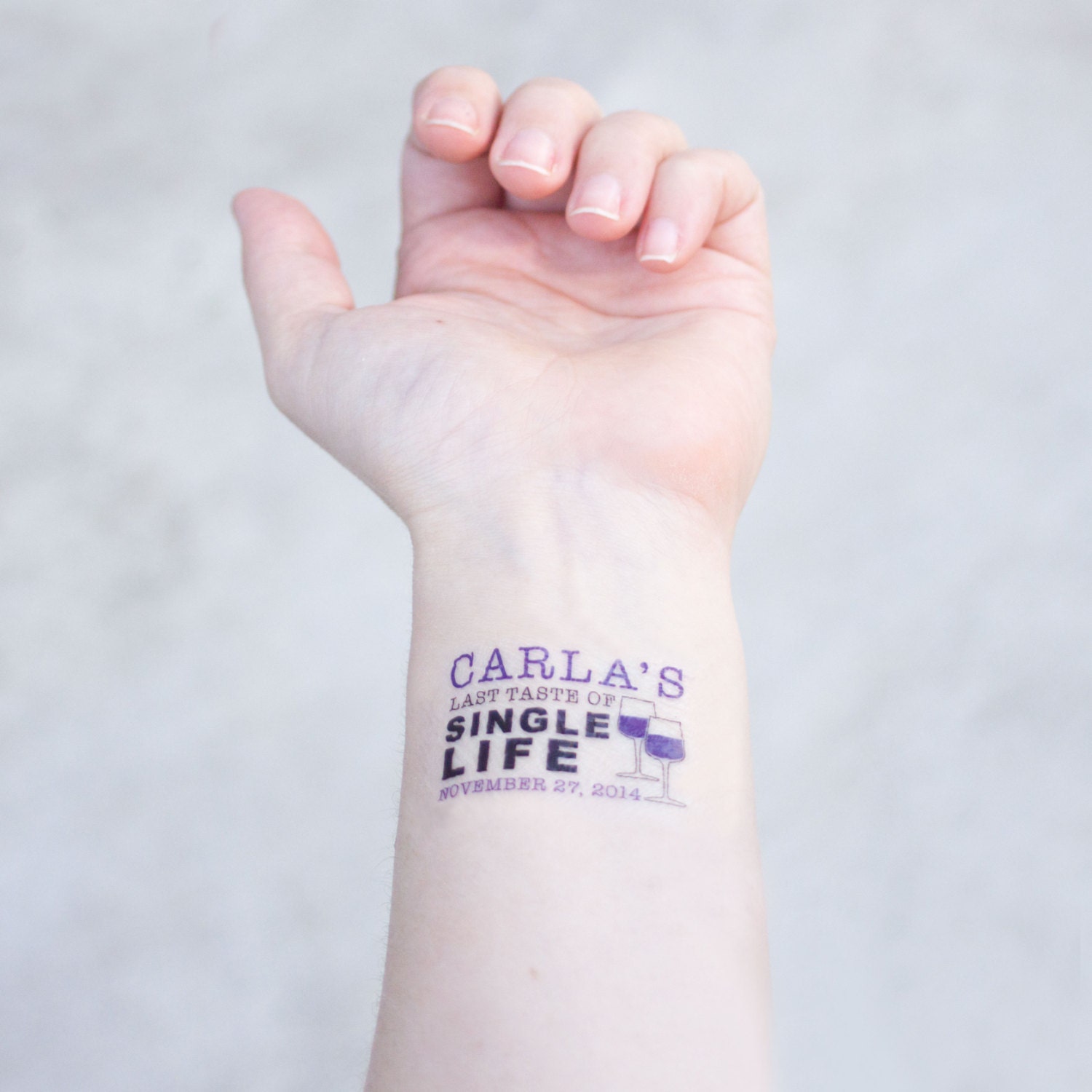 Bachelorette Party Temporary Tattoos wine by KristenMcGillivray
